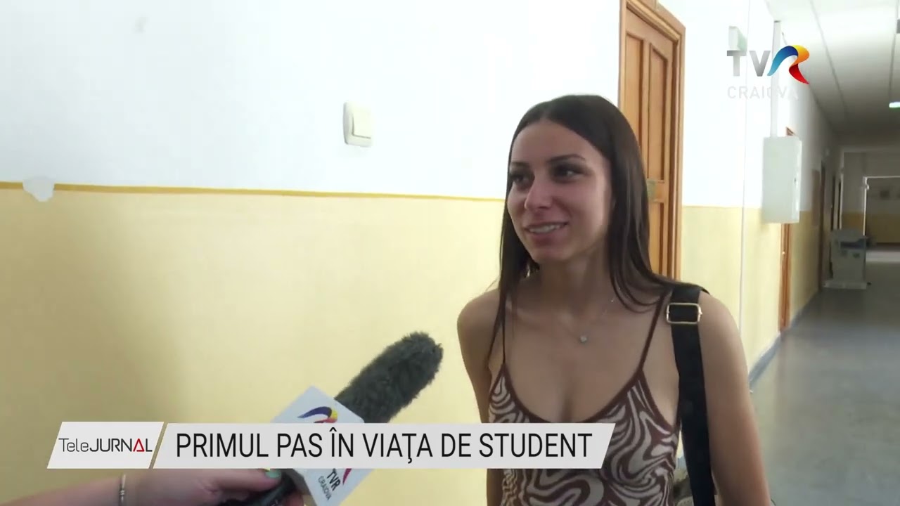 PRIMUL PAS ÎN VIAŢA DE STUDENT - Stiri - TVR Craiova