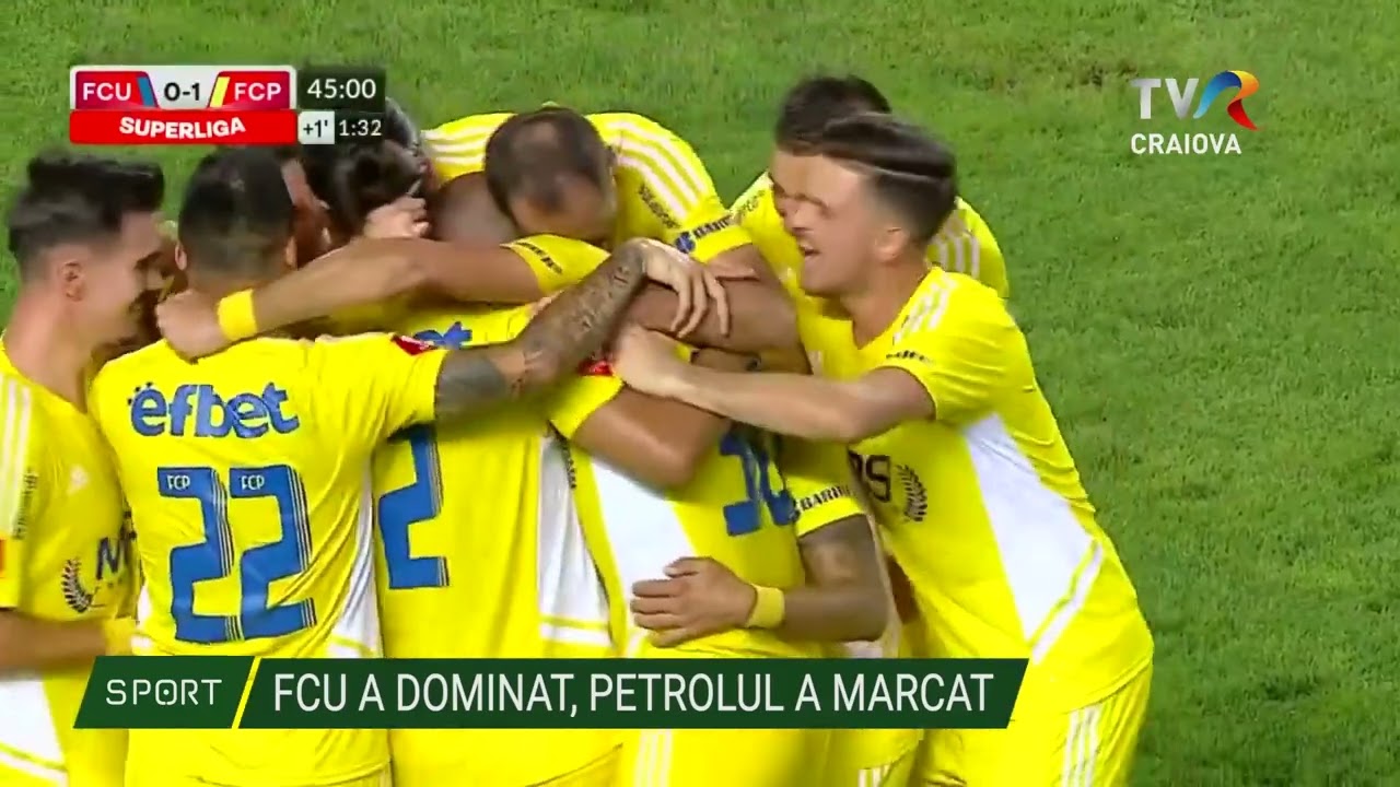 FCU A DOMINAT, PETROLUL A MARCAT - Stiri - TVR Craiova