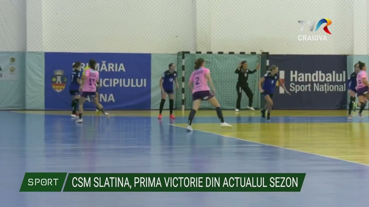 CSM SLATINA, PRIMA VICTORIE DIN ACTUALUL SEZON - Stiri - TVR Craiova