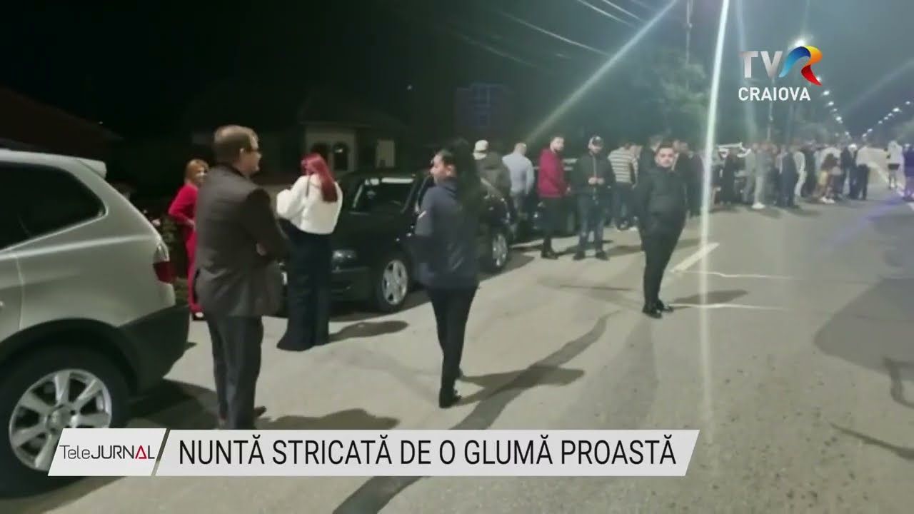 NUNTĂ STRICATĂ DE O GLUMĂ PROASTĂ - Stiri - TVR Craiova