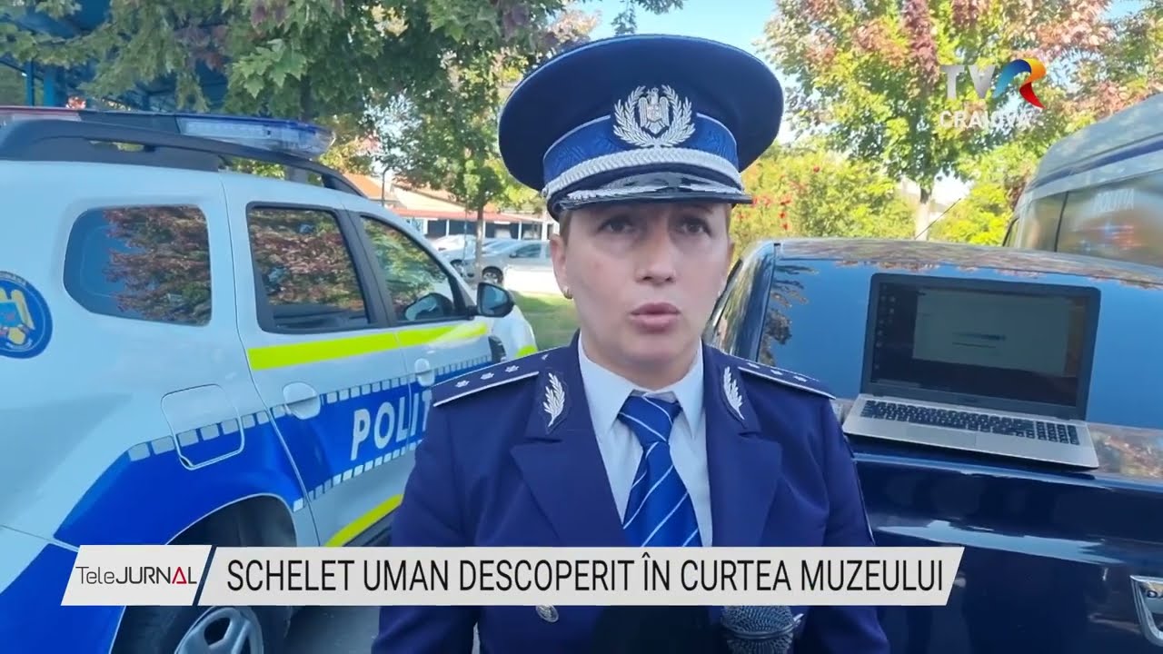 SCHELET UMAN DESCOPERIT ÎN CURTEA MUZEULUI - Stiri - TVR Craiova