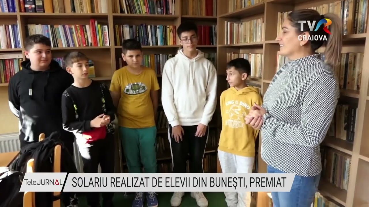 SOLARIU REALIZAT DE ELEVII DIN BUNEŞTI, PREMIAT - Stiri - TVR Craiova