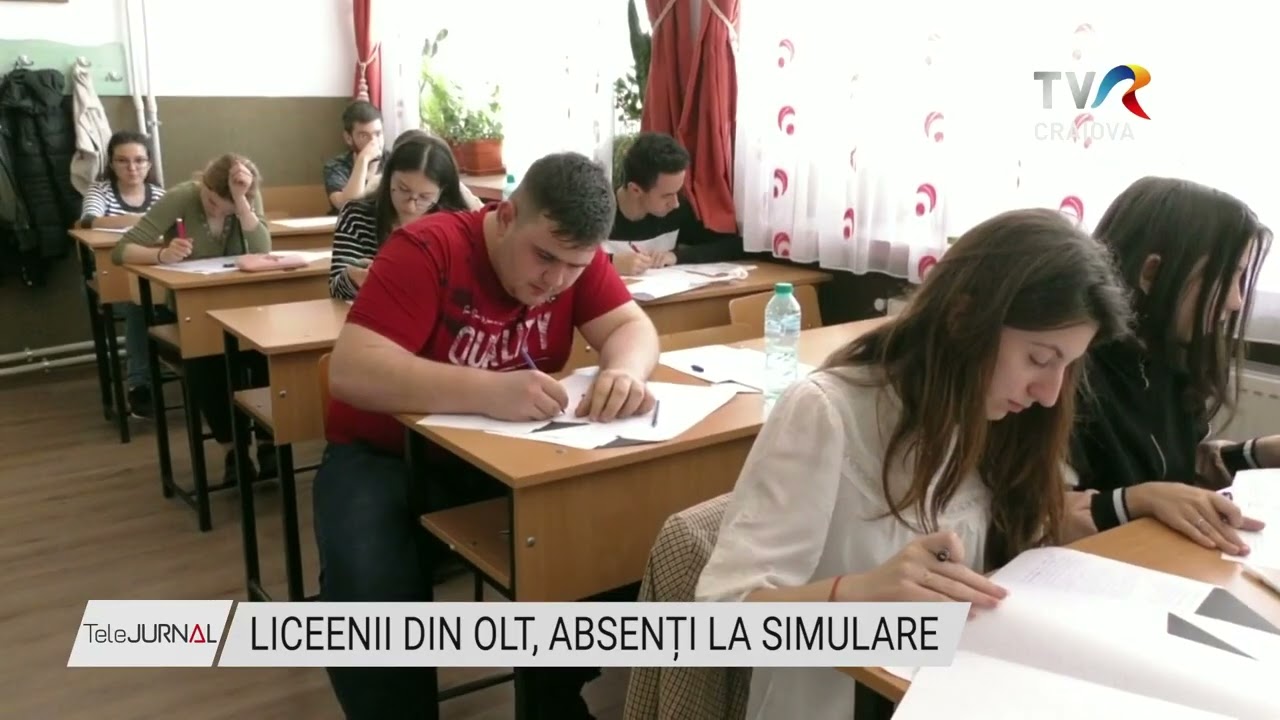 LICEENII DIN OLT, ABSENȚI LA SIMULARE - Stiri - TVR Craiova
