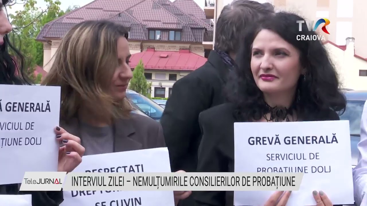 INTERVIUL ZILEI – NEMULȚUMIRILE CONSILIERILOR DE PROBAȚIUNE - Stiri - TVR Craiova