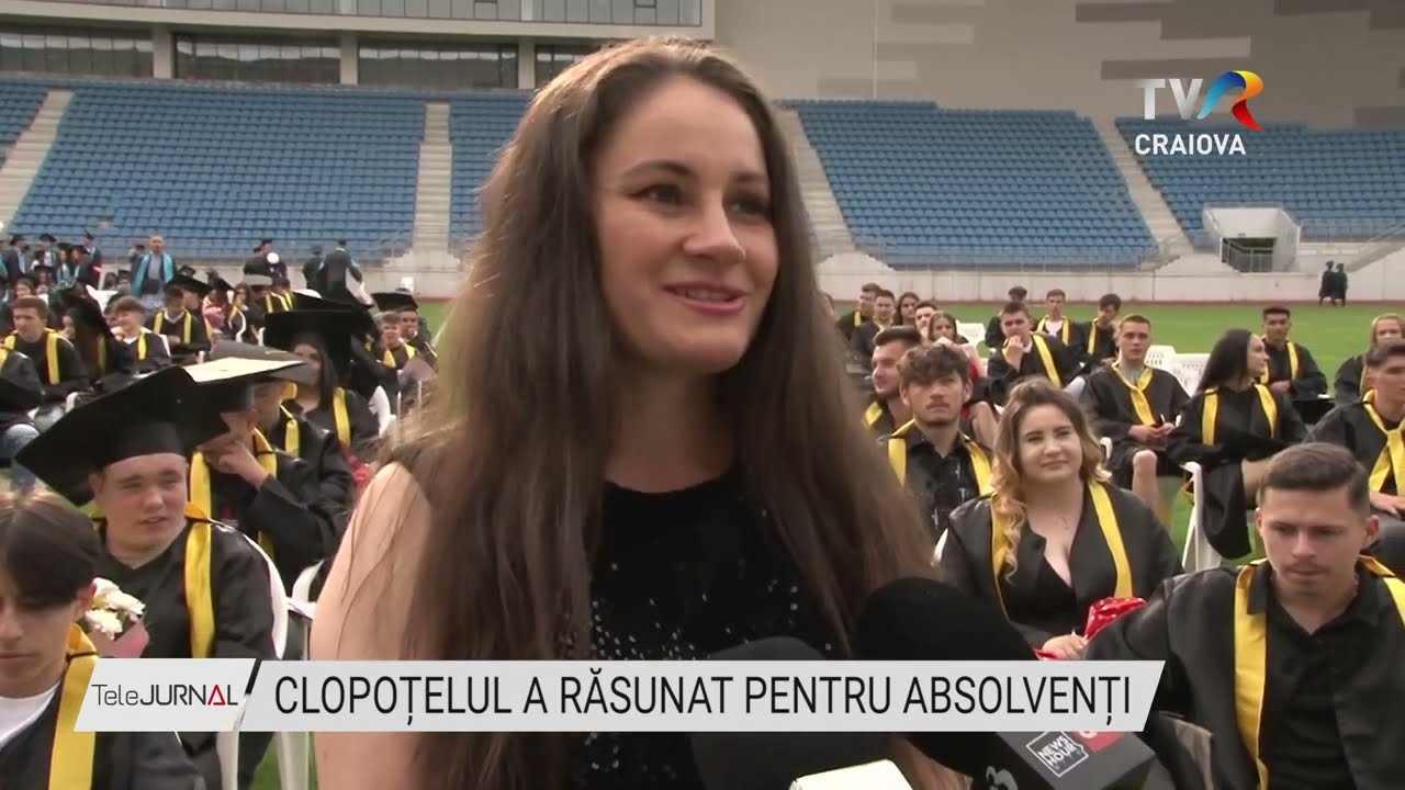 CLOPOȚELUL A RĂSUNAT PENTRU ABSOLVENȚI - Stiri - TVR Craiova