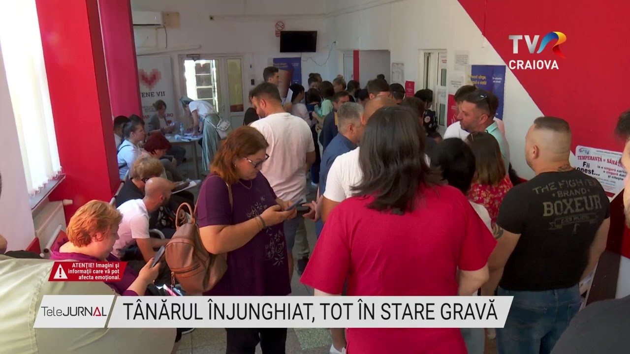 TÂNĂRUL ÎNJUNGHIAT, TOT ÎN STARE GRAVĂ - Stiri - TVR Craiova