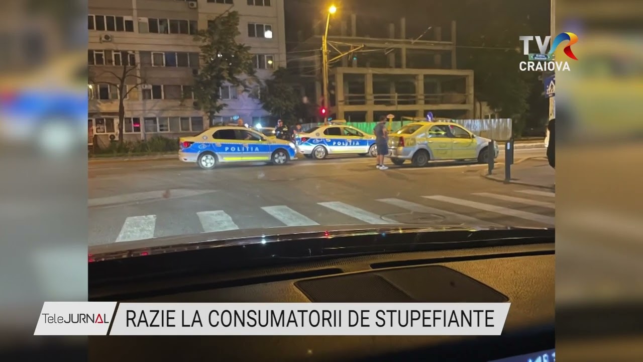 RAZIE LA CONSUMATORII DE STUPEFIANTE - Stiri - TVR Craiova