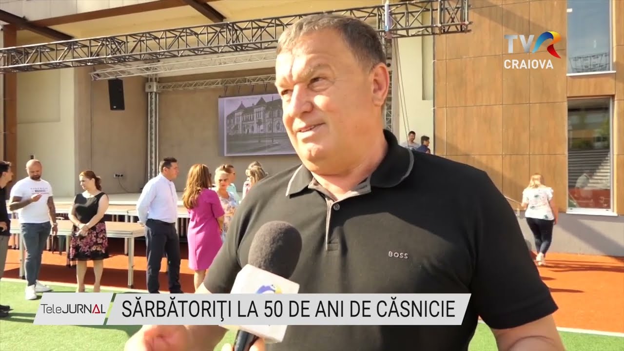 SĂRBĂTORIŢI LA 50 DE ANI DE CĂSNICIE - Stiri - TVR Craiova
