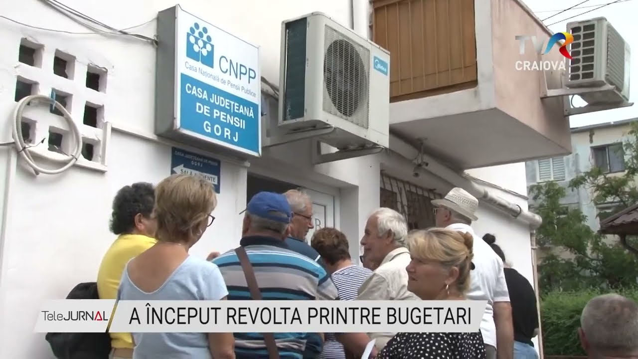 A ÎNCEPUT REVOLTA PRINTRE BUGETARI - Stiri - TVR Craiova