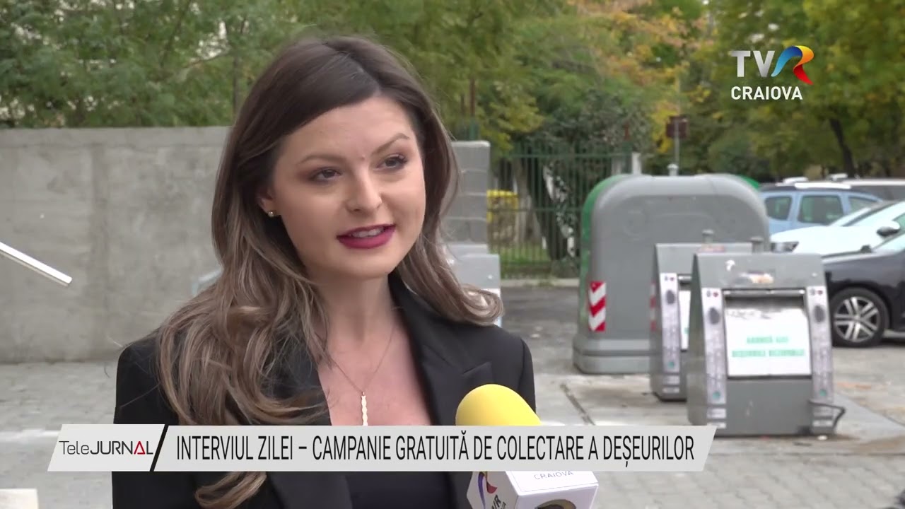 INTERVIUL ZILEI – CAMPANIE GRATUITĂ DE COLECTARE A DEȘEURILOR - Stiri - TVR Craiova