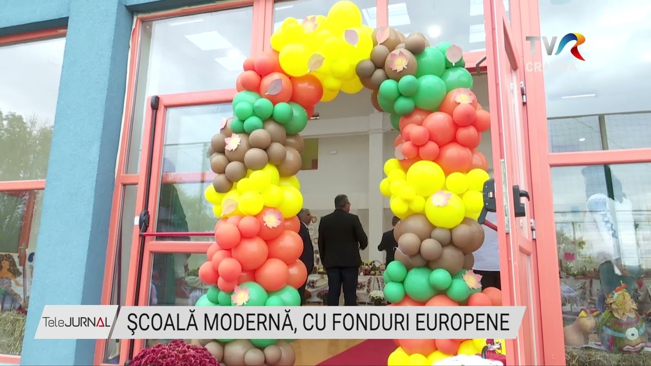 ŞCOALĂ MODERNĂ, CU FONDURI EUROPENE - Stiri - TVR Craiova