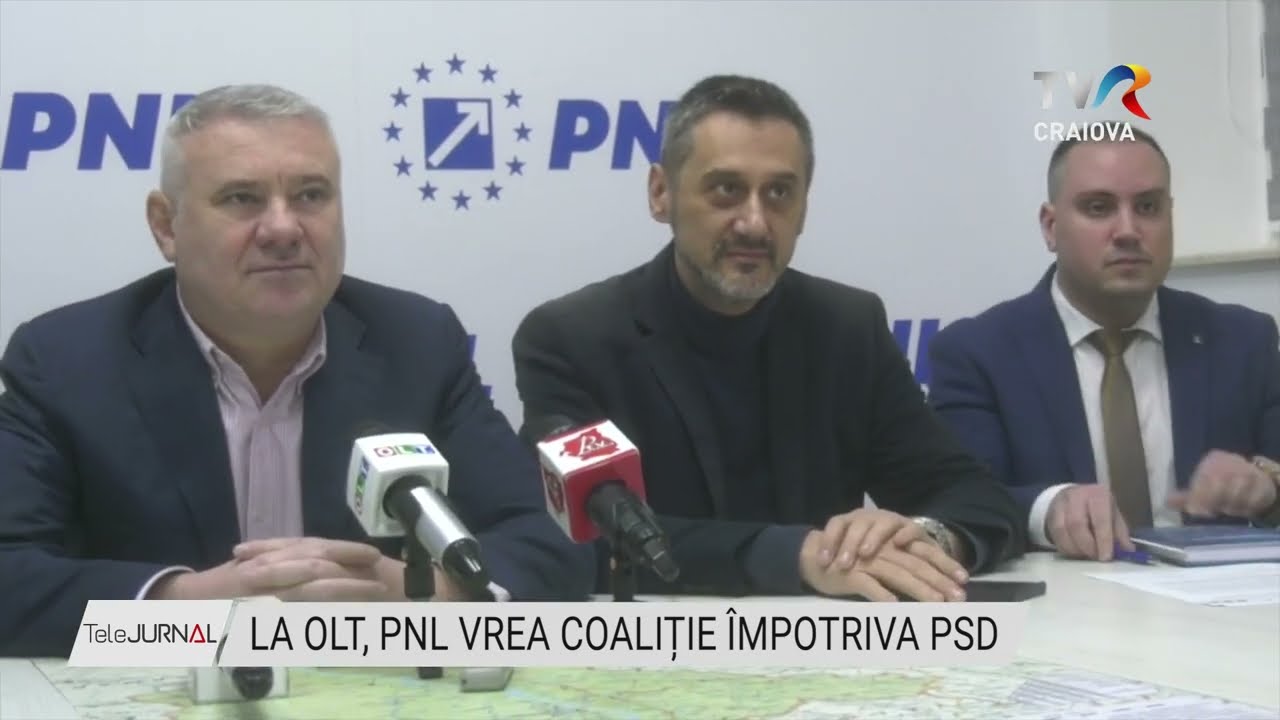 LA OLT, PNL VREA COALIȚIE ÎMPOTRIVA PSD - Stiri - TVR Craiova
