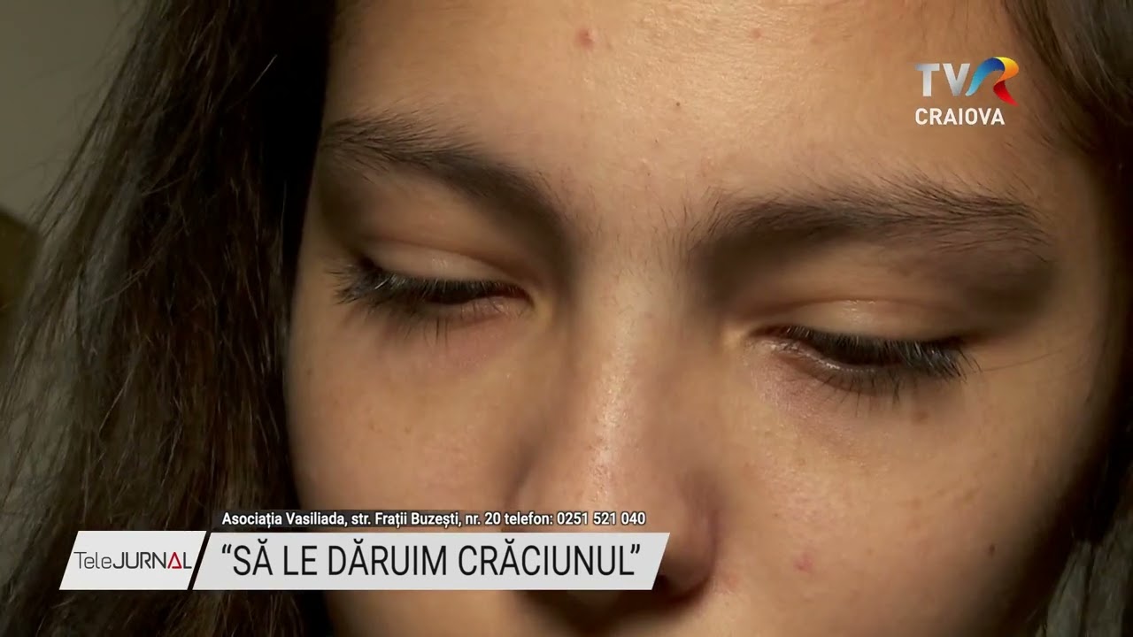 “SĂ LE DĂRUIM CRĂCIUNUL” - o campanie a Asociației Vasiliada, susținută de TVR Craiova - TVR Craiova