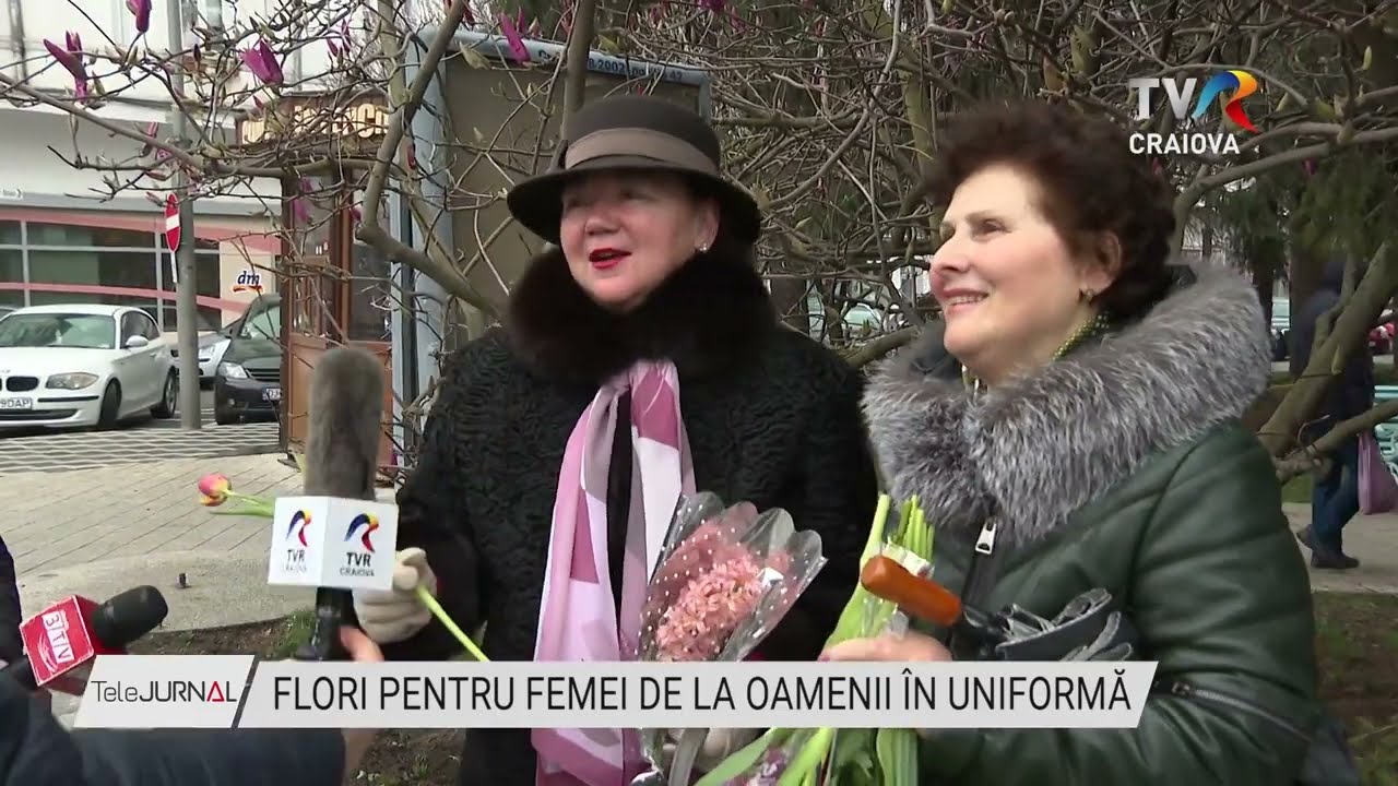 FLORI PENTRU FEMEI DE LA OAMENII ÎN UNIFORMĂ - Stiri - TVR Craiova