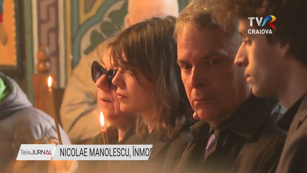 NICOLAE MANOLESCU, ÎNMORMÂNTAT LA RÂMNICU VÂLCEA - Stiri - TVR Craiova