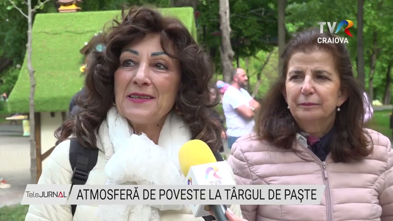 ATMOSFERĂ DE POVESTE LA TÂRGUL DE PAŞTE - Stiri - TVR Craiova
