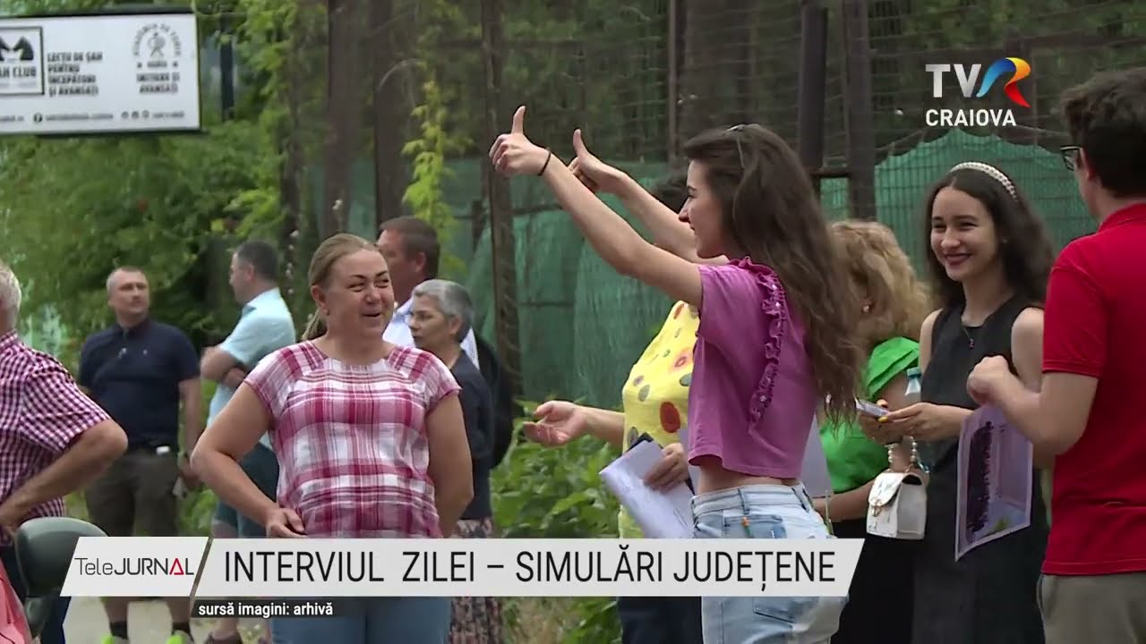 INTERVIUL ZILEI – SIMULĂRI JUDEȚENE - Stiri - TVR Craiova
