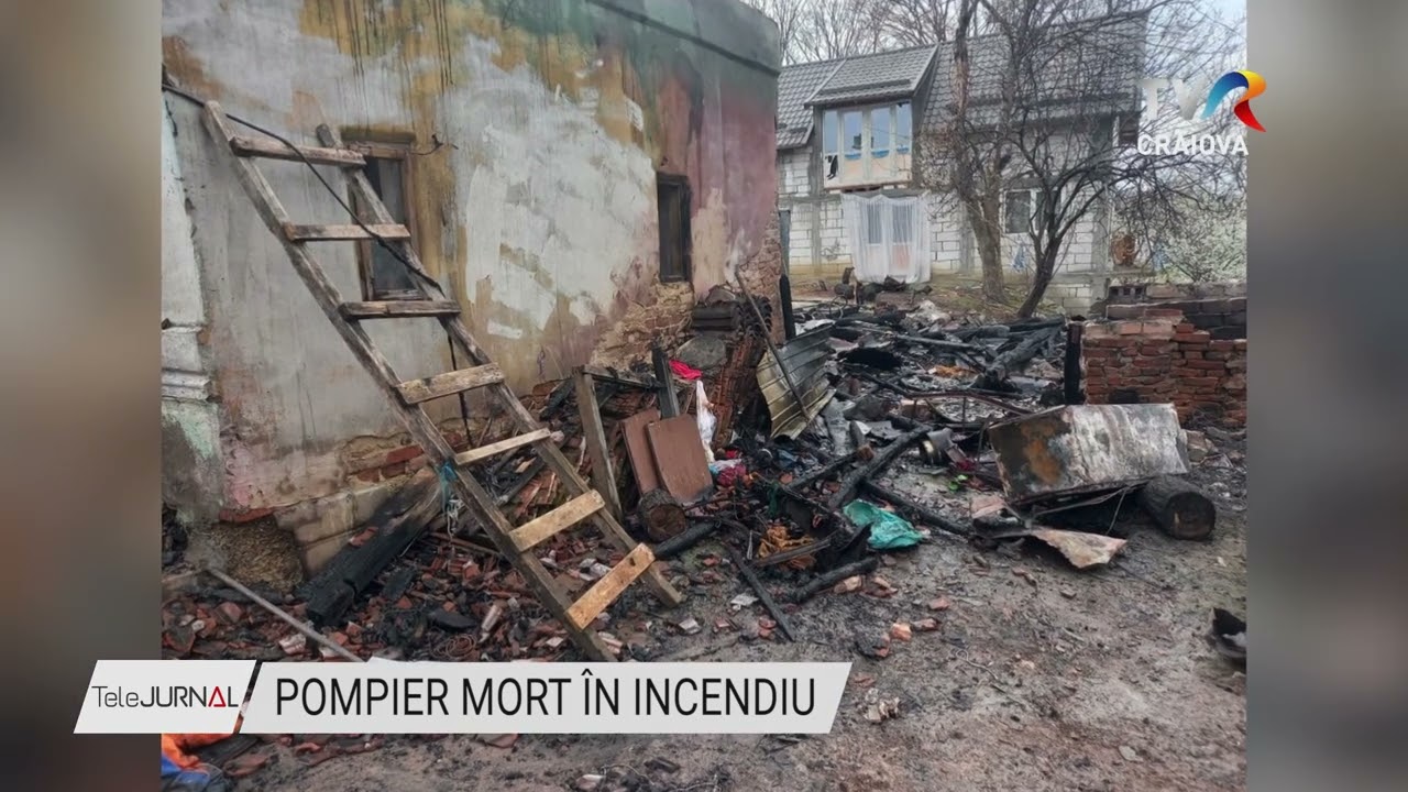 POMPIER MORT ÎN INCENDIU - Stiri - TVR Craiova