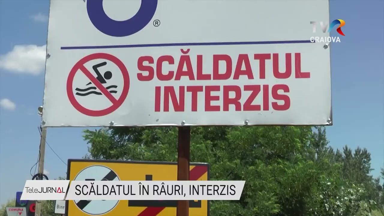 SCĂLDATUL ÎN RÂURI, INTERZIS - Stiri - TVR Craiova