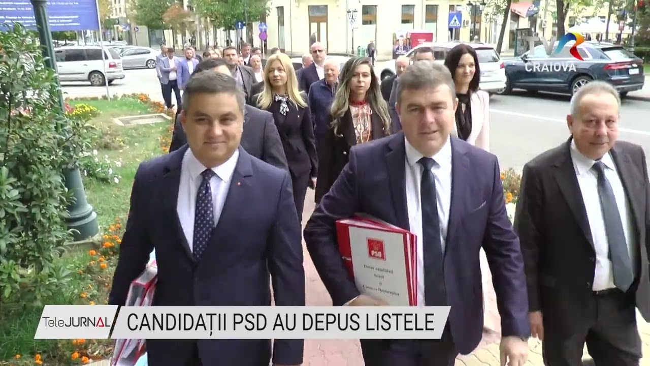 CANDIDAȚII PSD ȘI-AU DEPUS LISTELE CU CANDIDAȚI - Stiri - TVR Craiova