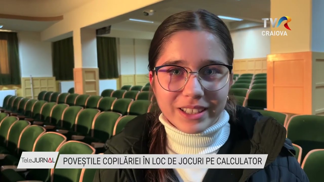 POVEȘTILE COPILĂRIEI ÎN LOC DE JOCURI PE CALCULATOR - Stiri - TVR Craiova