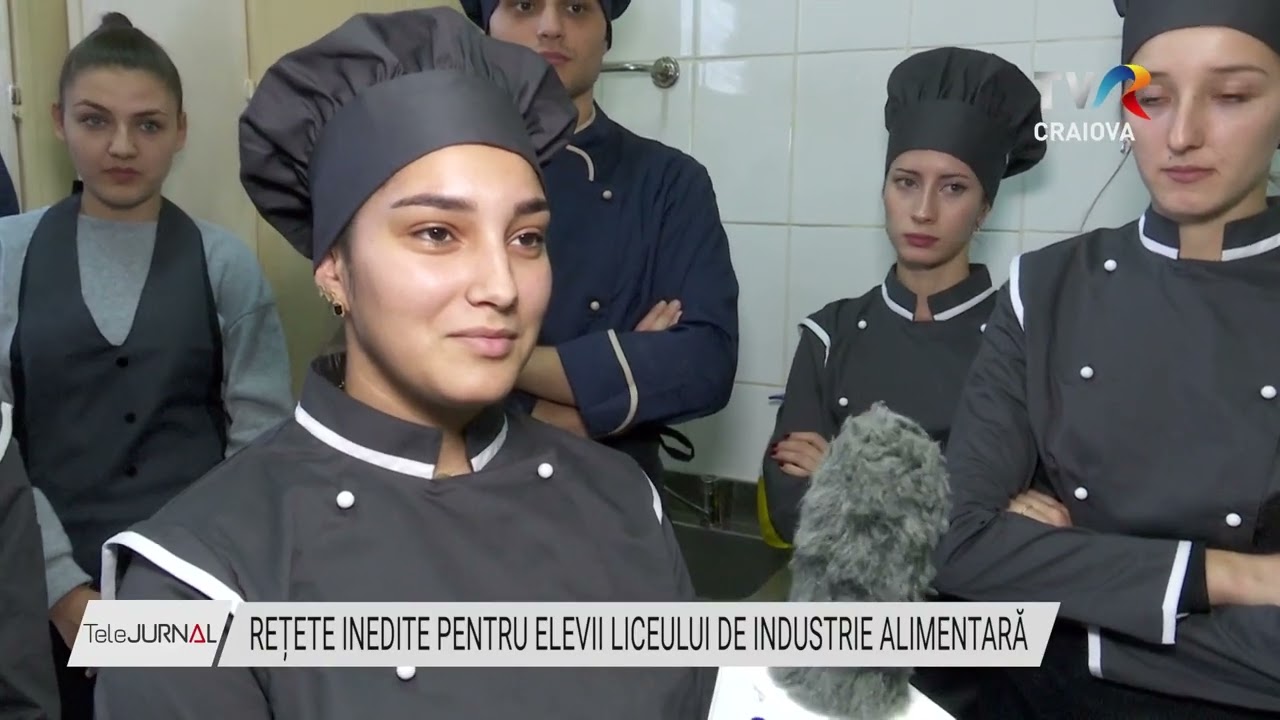 REȚETE INEDITE PENTRU ELEVII LICEULUI DE INDUSTRIE ALIMENTARĂ - Stiri - TVR Craiova