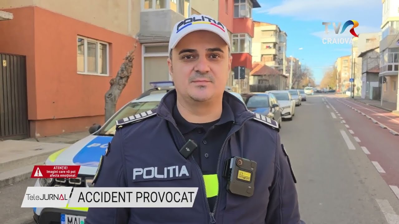 ACCIDENT PROVOCAT DE UN ȘOFER BĂUT - Stiri - TVR Craiova