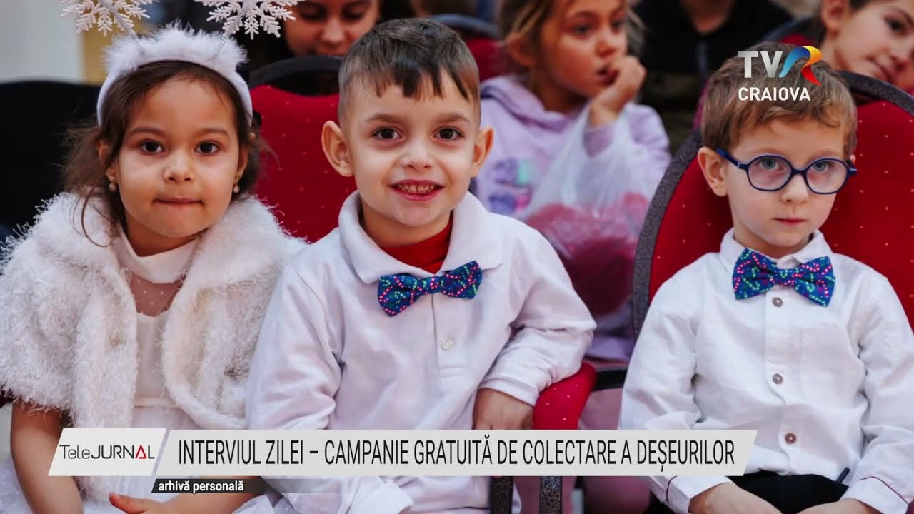 INTERVIUL ZILEI – CAMPANIE GRATUITĂ DE COLECTARE A DEȘEURILOR - Stiri - TVR Craiova