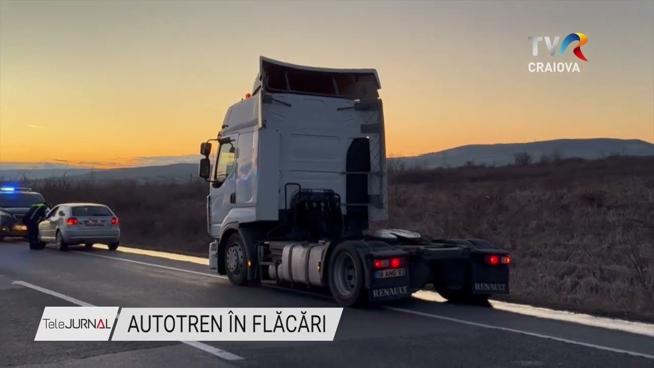 AUTOTREN ÎN FLĂCĂRI - Stiri - TVR Craiova
