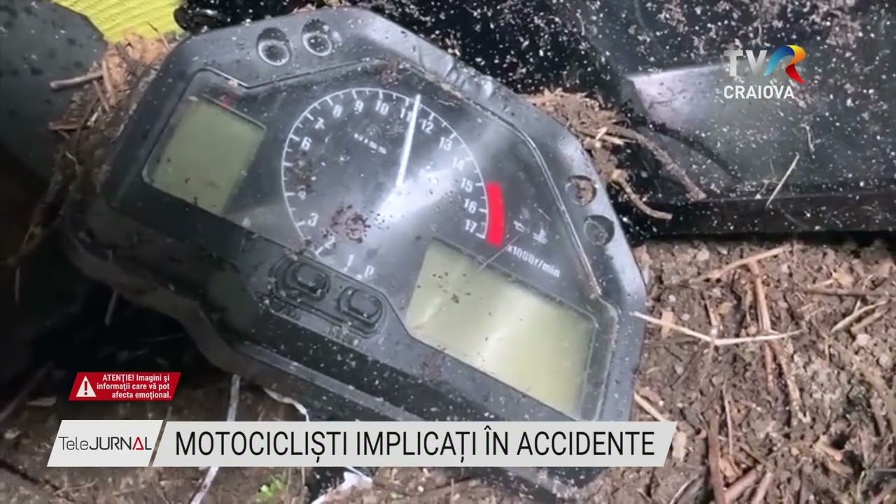 MOTOCICLIȘTI IMPLICAȚI ÎN ACCIDENTE - Stiri - TVR Craiova