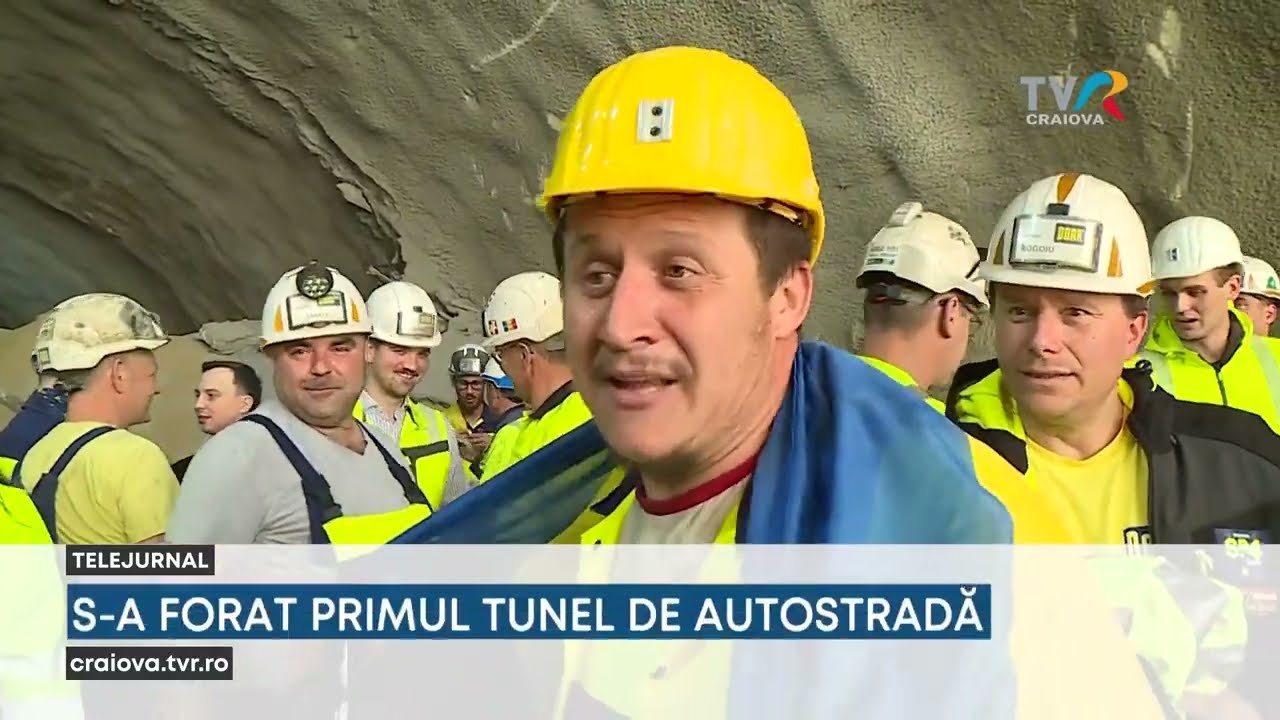 S-A FORAT PRIMUL TUNEL DE AUTOSTRADĂ - Stiri - TVR Craiova