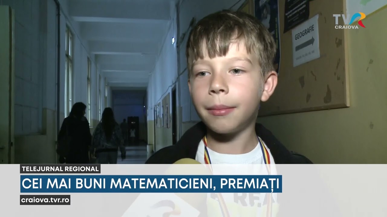 CEI MAI BUNI MATEMATICIENI , PREMIAŢI - Stiri - TVR Craiova