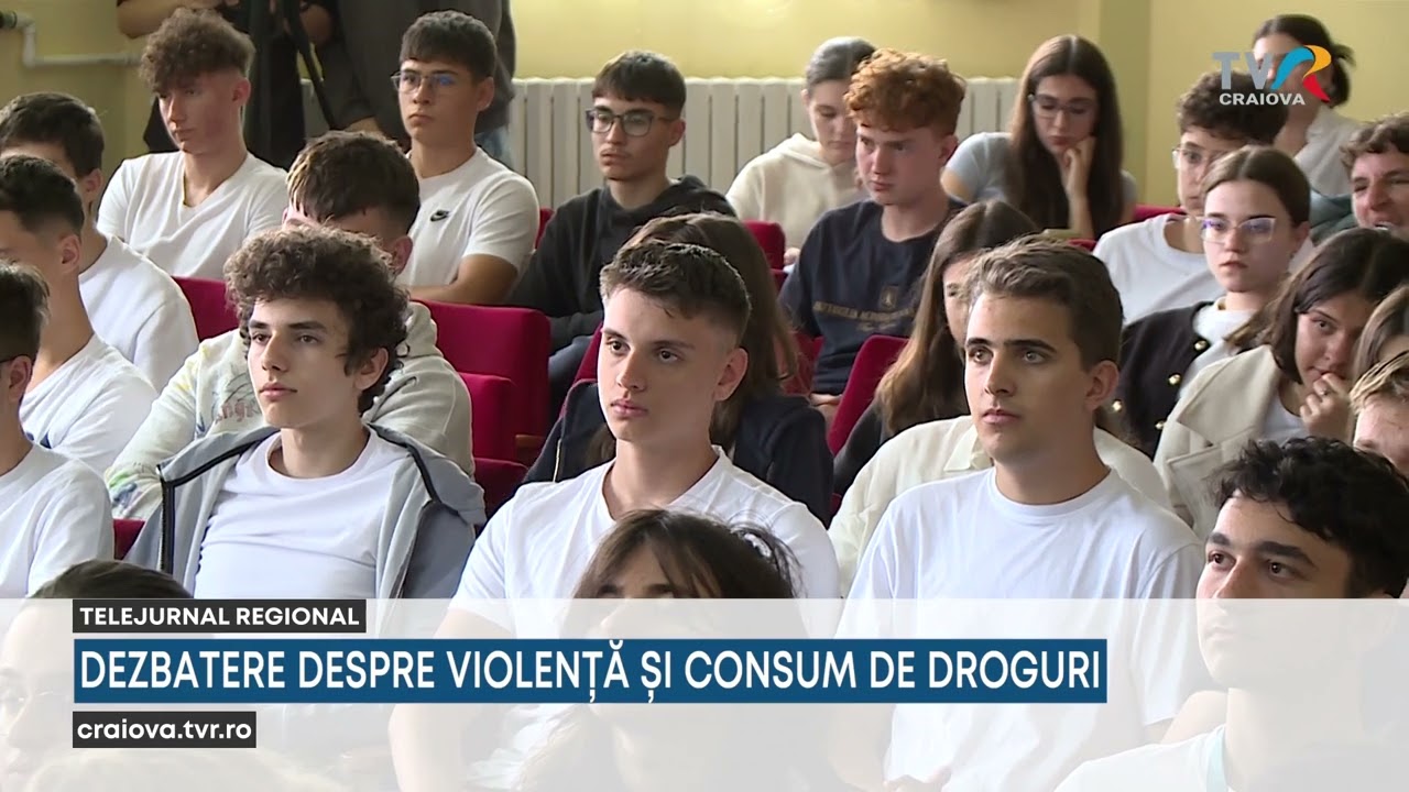 DEZBATERE DESPRE VIOLENȚĂ ȘI CONSUM DE DROGURI - Stiri - TVR Craiova