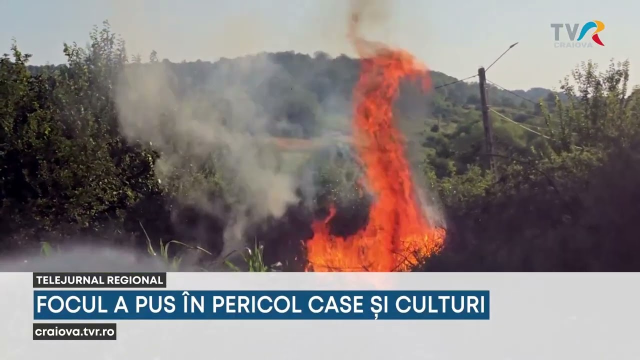 FOCUL A PUS ÎN PERICOL CASE ȘI CULTURI - Stiri - TVR Craiova