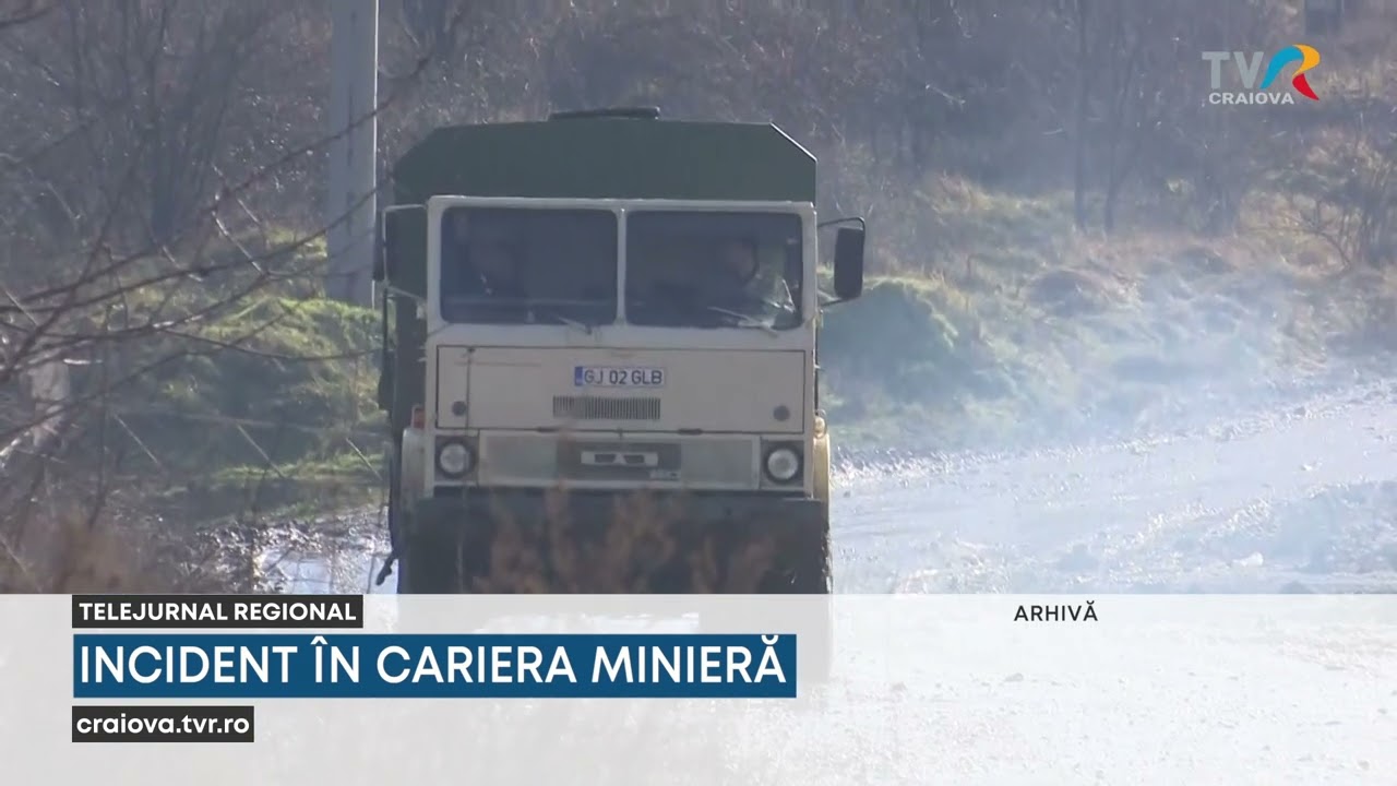 INCIDENT ÎN CARIERA MINIERĂ - Stiri - TVR Craiova