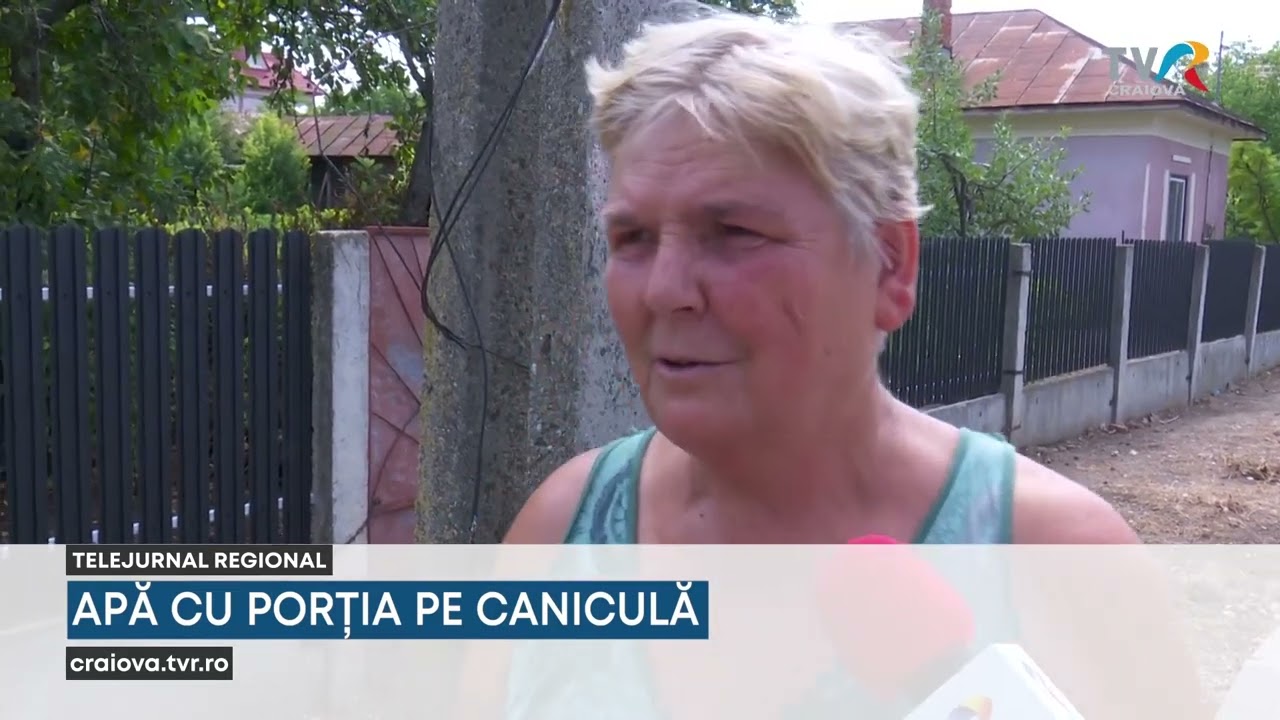 APĂ CU PORŢIA PE CANICULĂ - Stiri - TVR Craiova