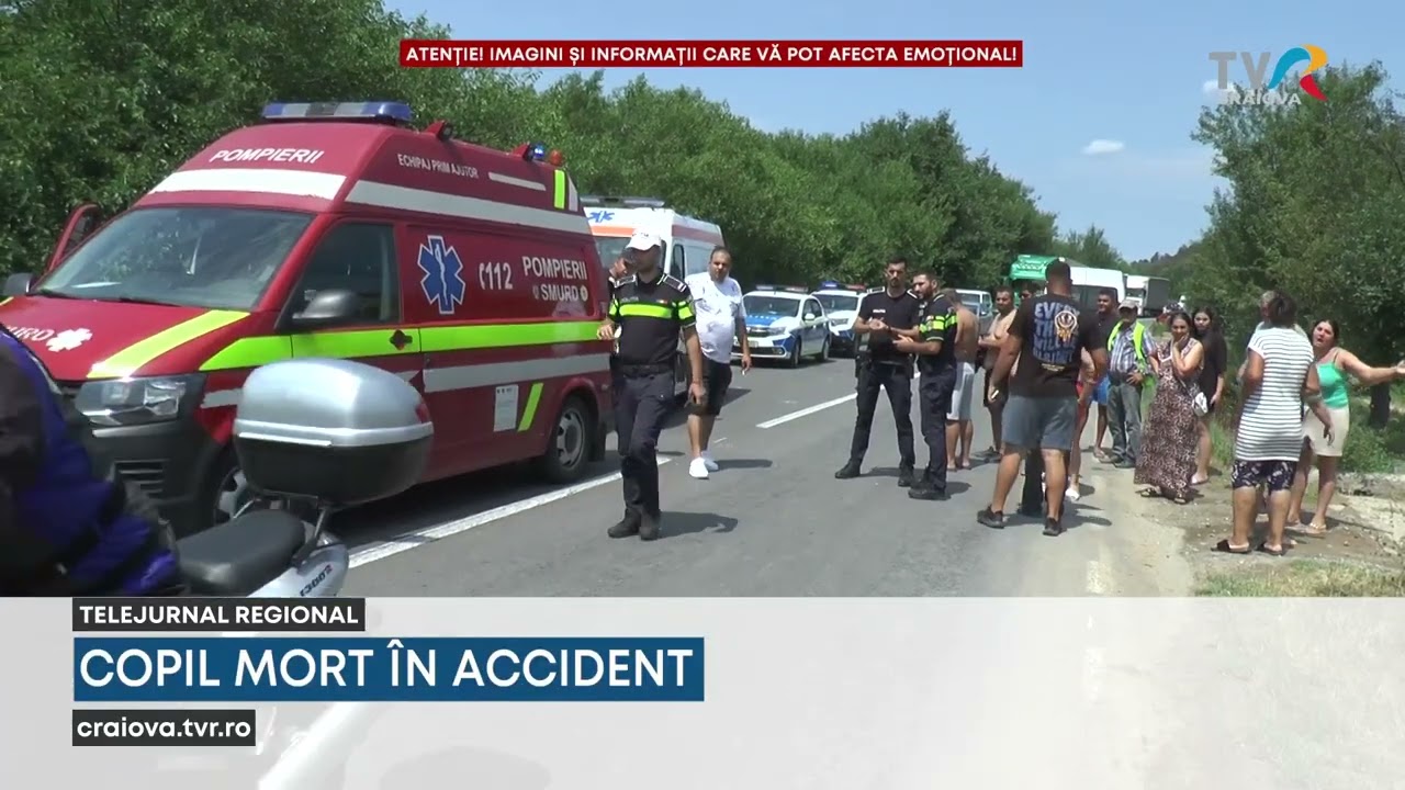 COPIL MORT ÎN ACCIDENT - Stiri - TVR Craiova