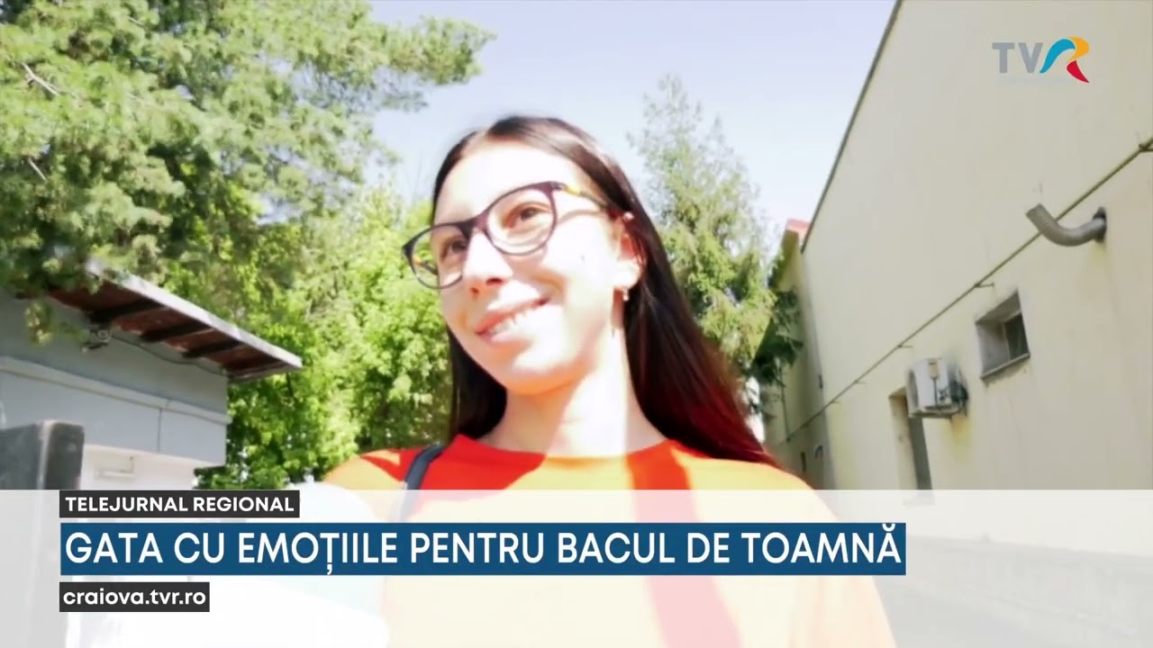 GATA CU EMOȚIILE PENTRU BACUL DE TOAMNĂ - Stiri - TVR Craiova