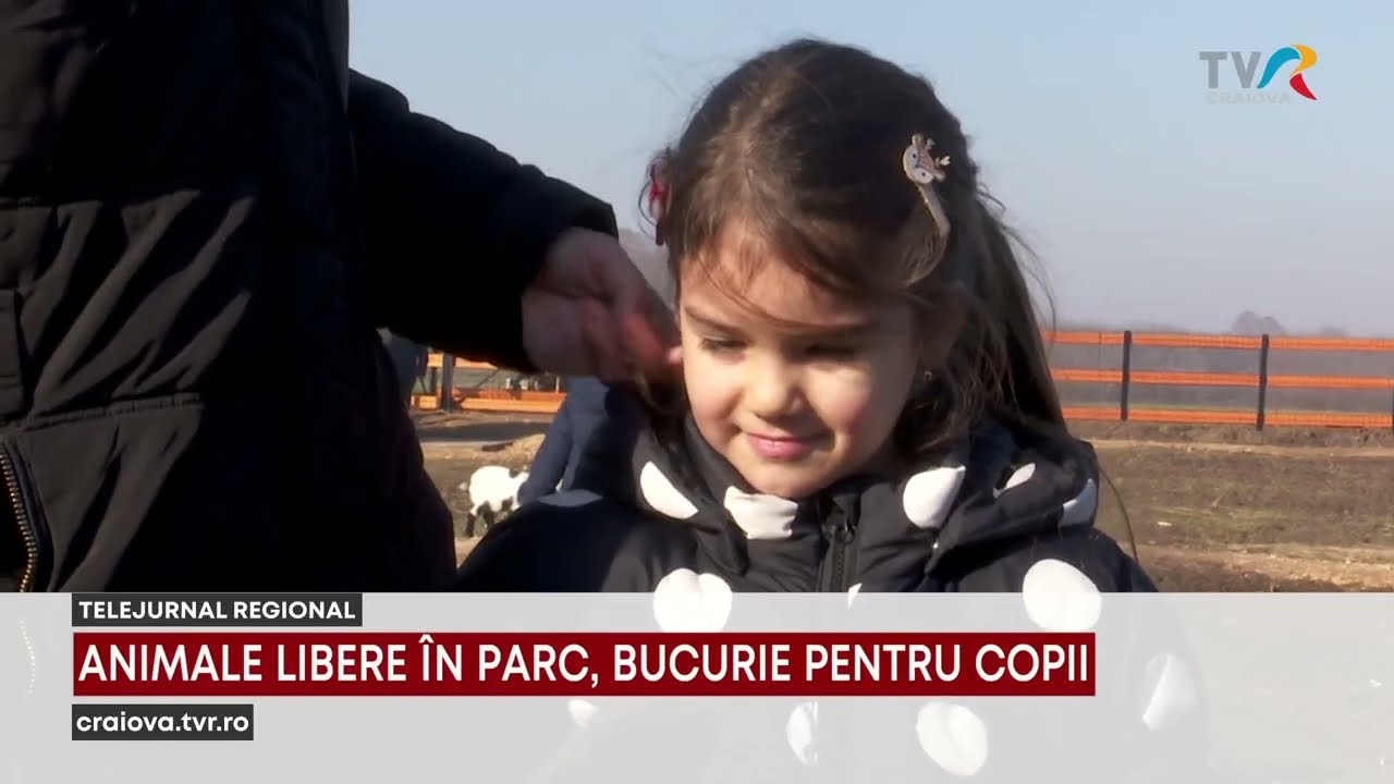 ANIMALE LIBERE ÎN PARC, BUCURIE PENTRU COPII - Stiri - TVR Craiova