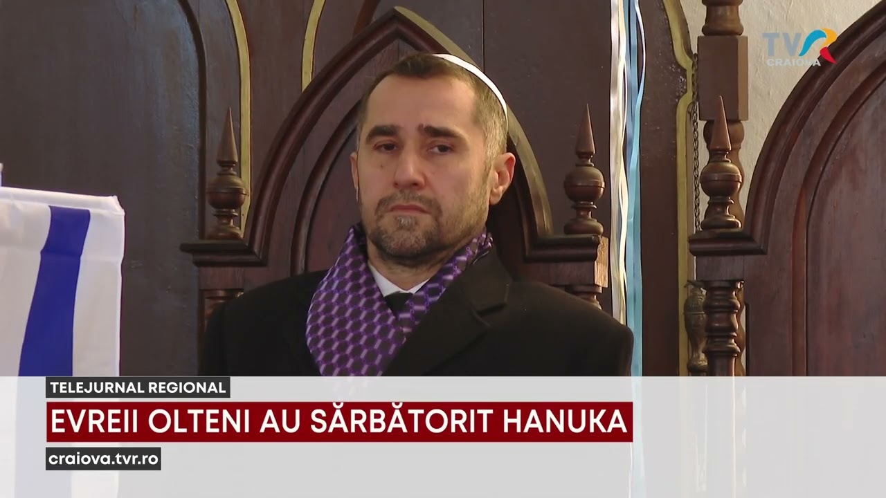 EVREII OLTENI AU SĂRBĂTORIT HANUKA - Stiri - TVR Craiova